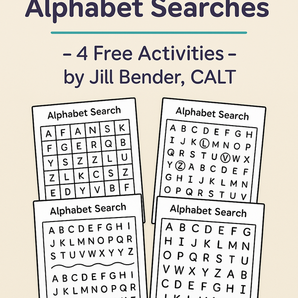 Alphabet Searches – 4 Free Activities – Dyslexia Media, LLC