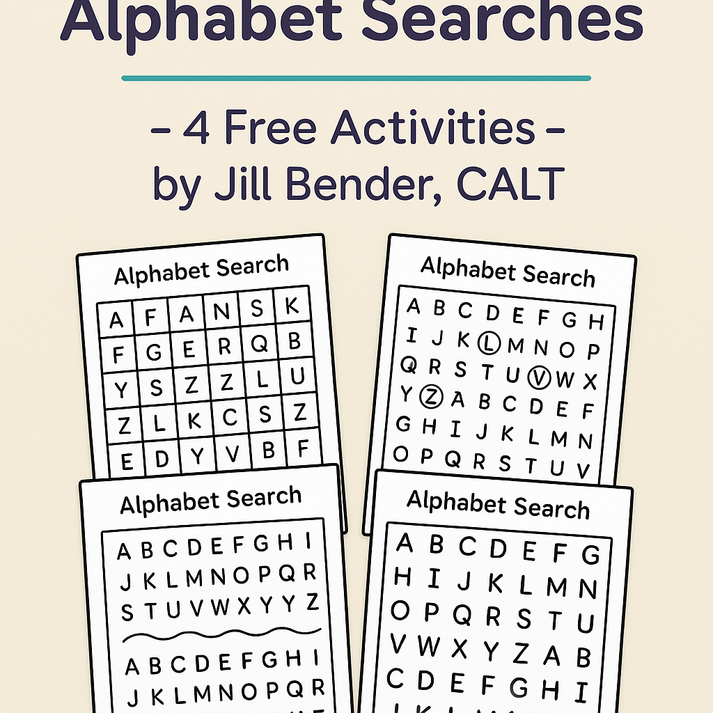 Alphabet Searches – 4 Free Activities – Dyslexia Media, LLC